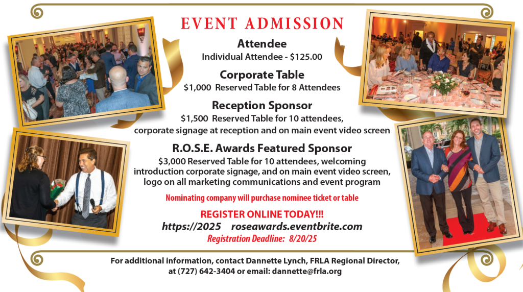 Pinellas Chapter - 6th Annual ROSE Awards - FRLA