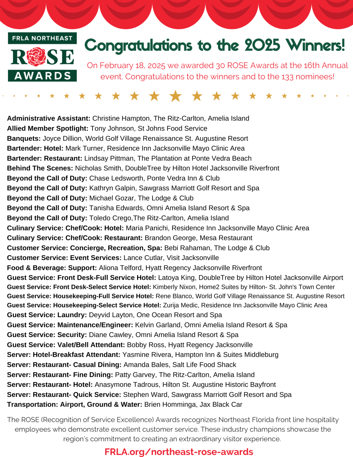 Northeast ROSE Awards - FRLA
